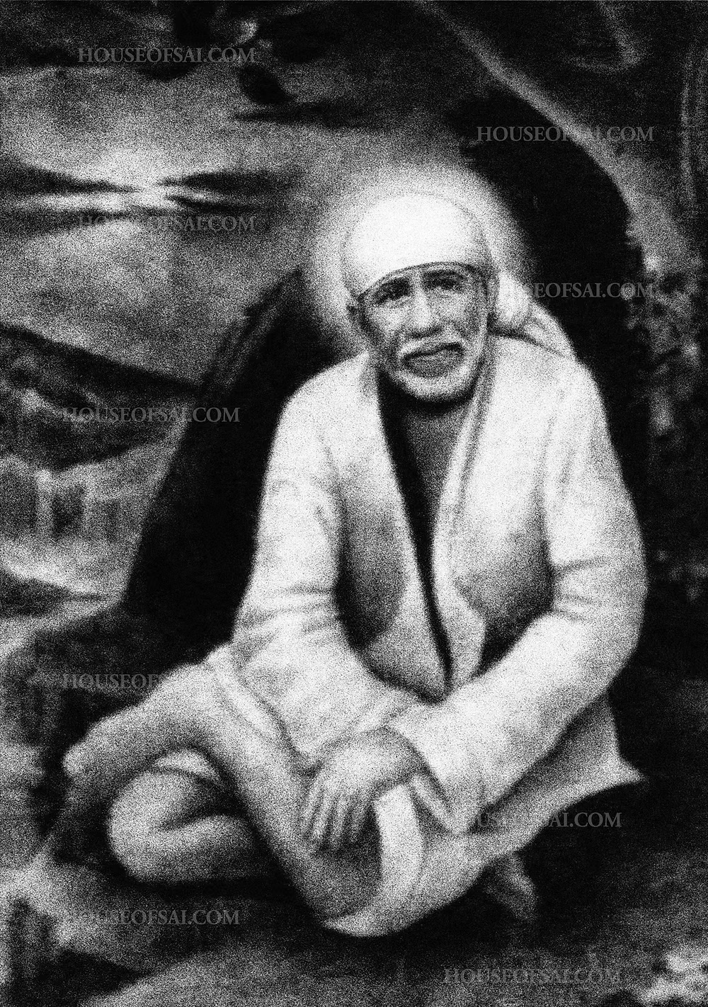 Sai Baba Sitting Under a Tree (Pakhade) – House of Sai